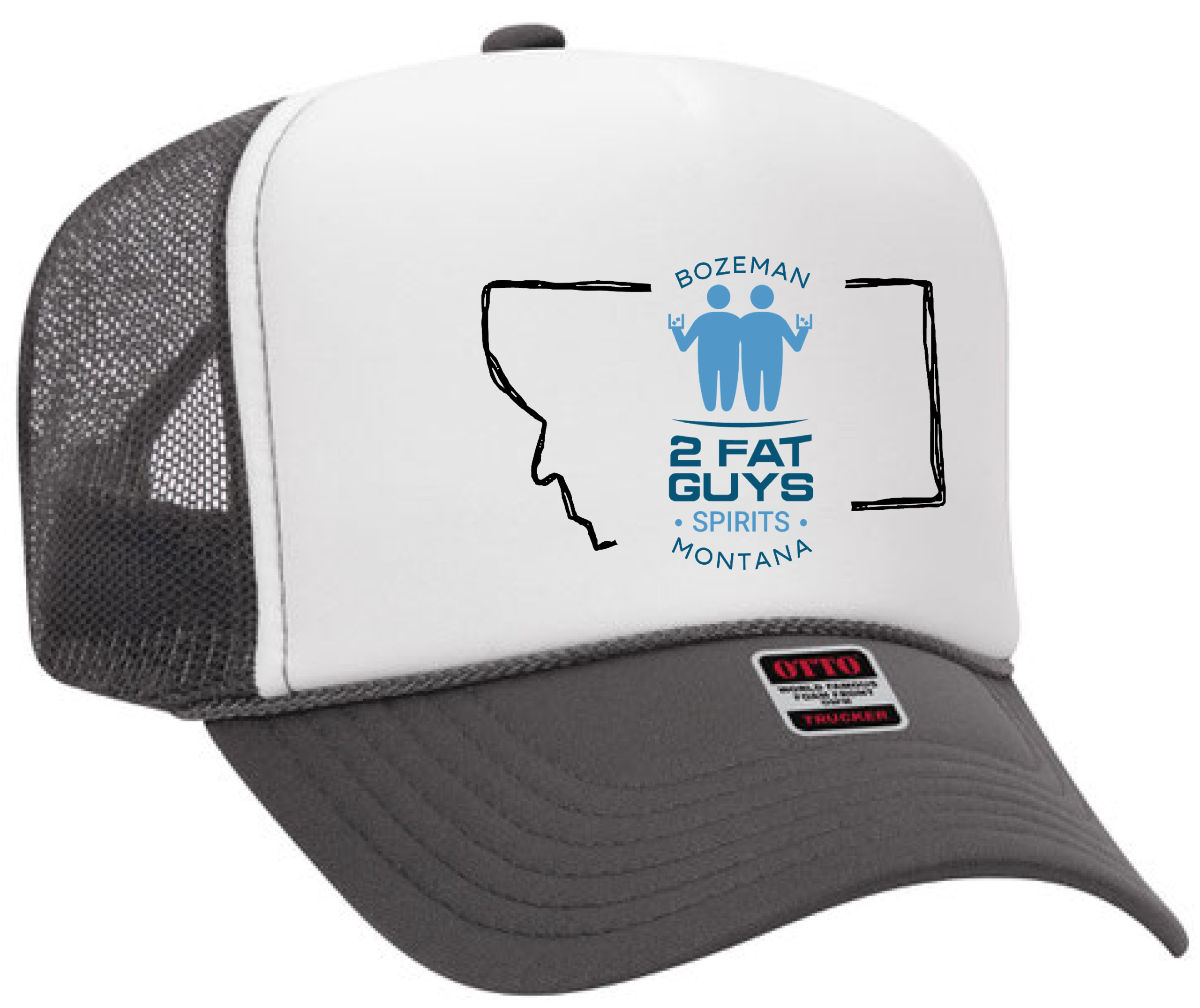 Trucker Hat - 2 Fat Guys Spirits logo - 2 Fat Guys Spirits ®